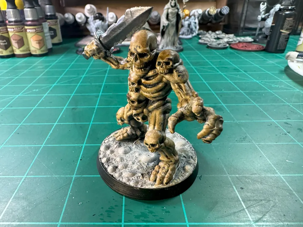 Giant Bone Golem Skeleton: DnD D&D Pathfinder Mini by PlayerX ...