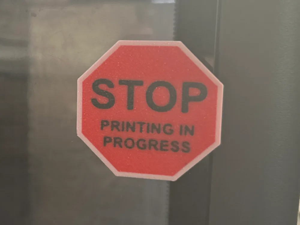 STOP printing in progress P1/X1 door handle by 3D_Designdalarna ...