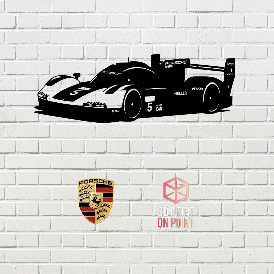 PORSCHE 963 WEC - 2D WALL ART by 3DPrintOnPoint MakerWorld: Download ...