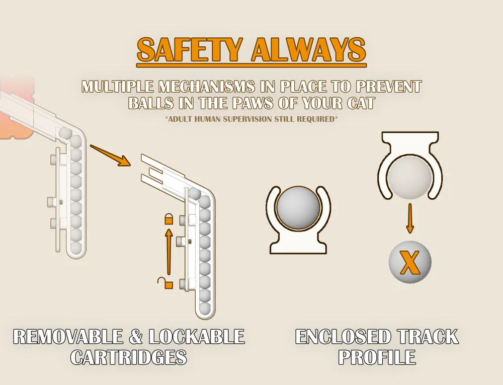 Meowballs: A Marble Run Treat Dispenser by SAAK.Studio MakerWorld: Download Free 3D Models