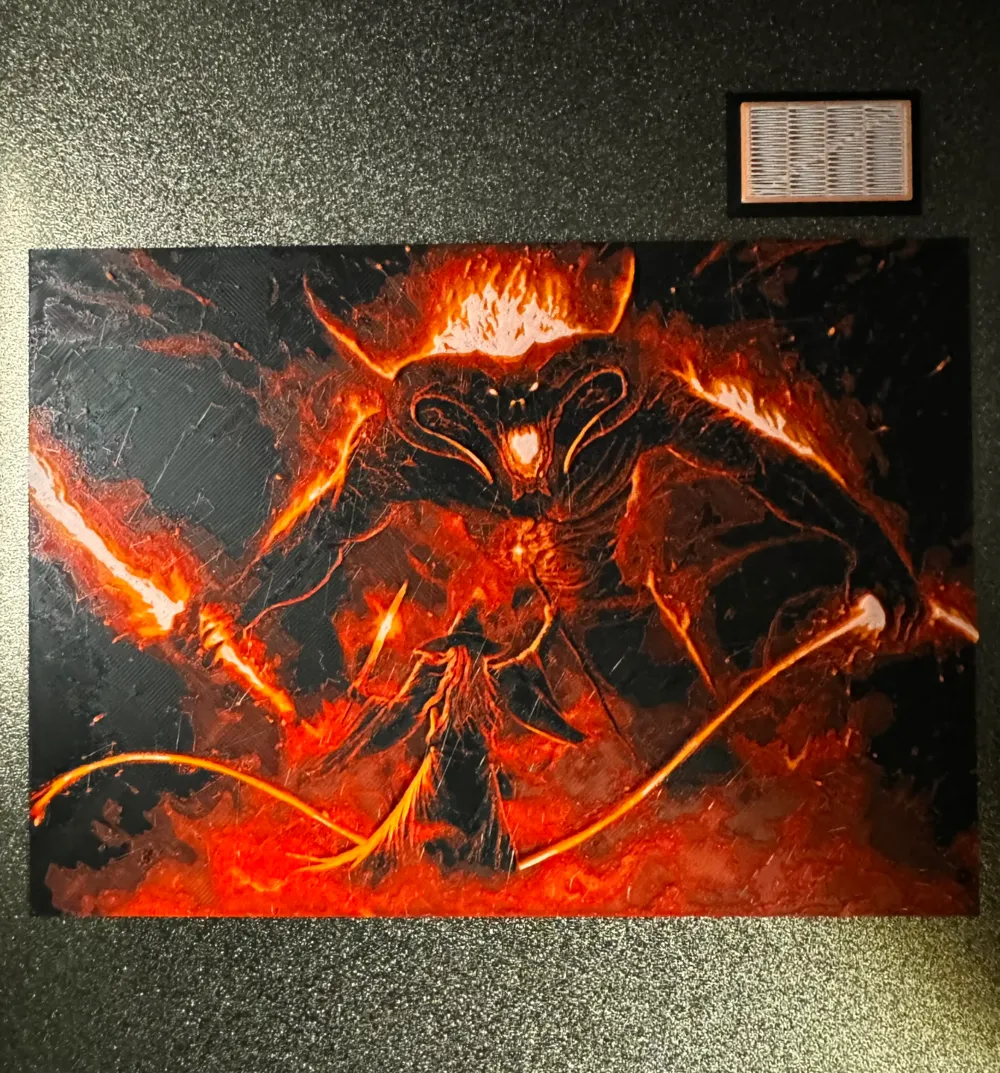 Balrog - Lord of the Rings - HueForge by spank7 MakerWorld: Download ...