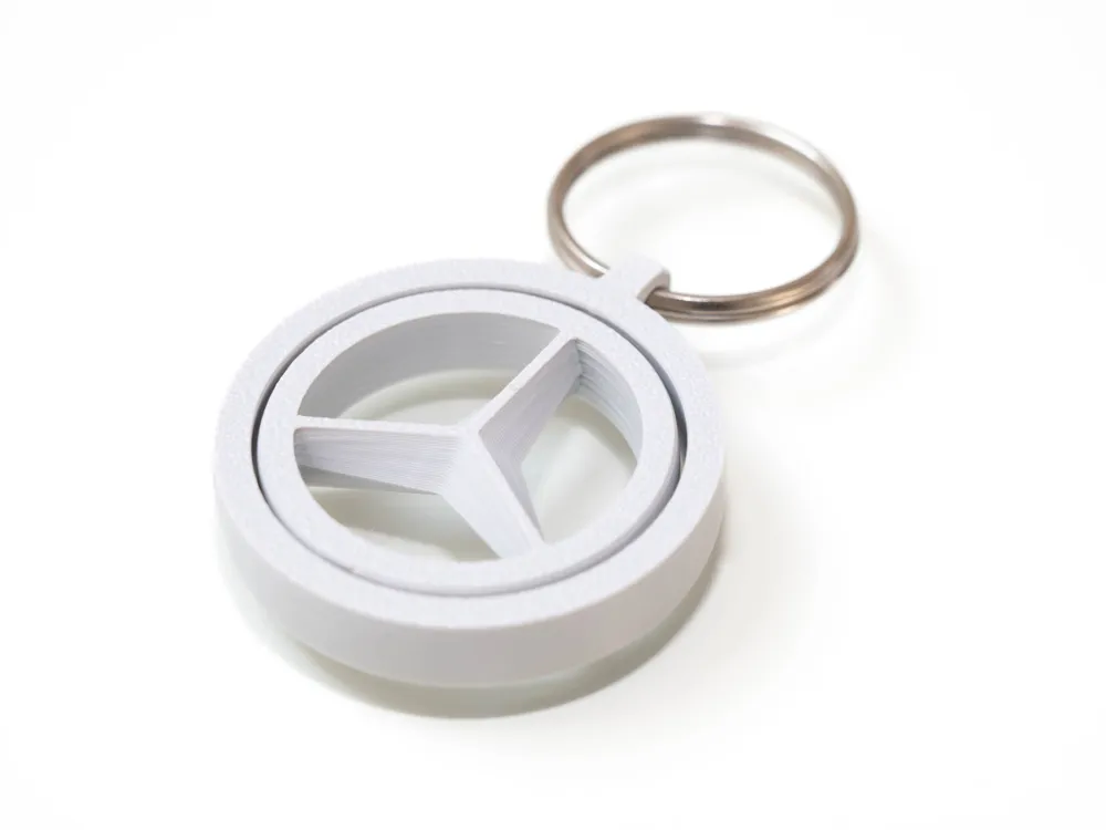 Free-Spinning Mercedes-Benz Star Keyring by Contesta MakerWorld ...