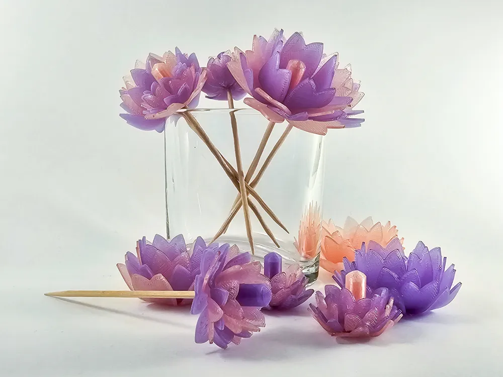 Spring Flower Toothpicks by Stefan Heer - MakerWorld