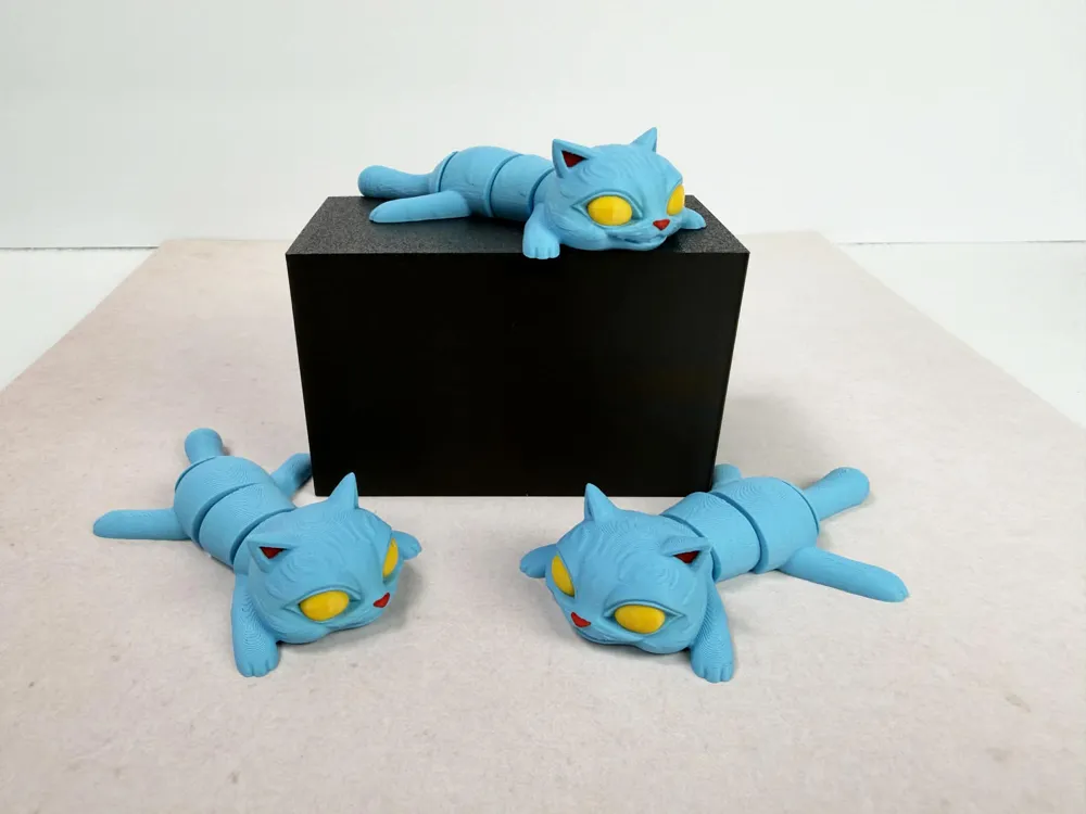 Flexi Derpy cat - Free 3D Print Model - MakerWorld