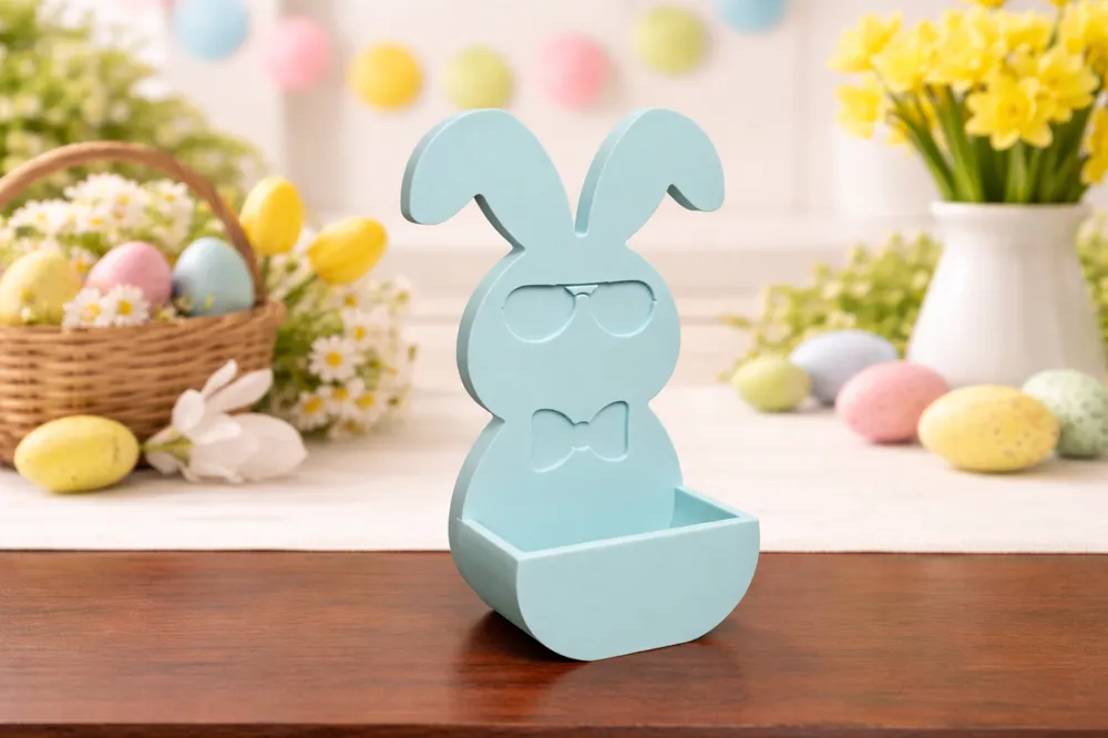 Easter Bunny Basket - Free 3D Print Model - MakerWorld