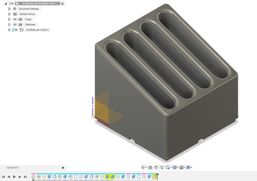 Gridfinity Vertical Mini Plier Holder x 4 by brillious MakerWorld: Download Free 3D Models