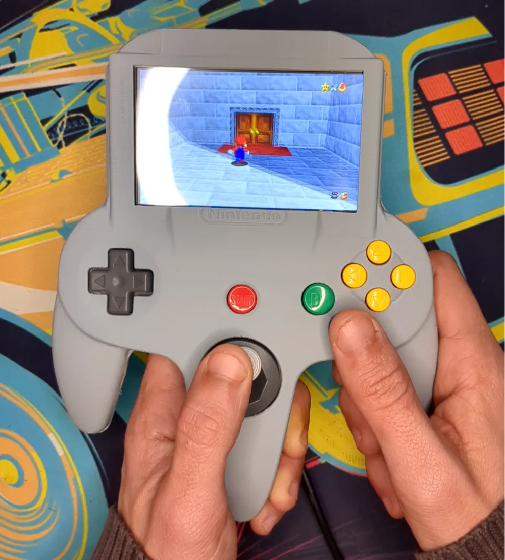 N64 controller with screen FRONT by ProjectOfTheWeek MakerWorld ...