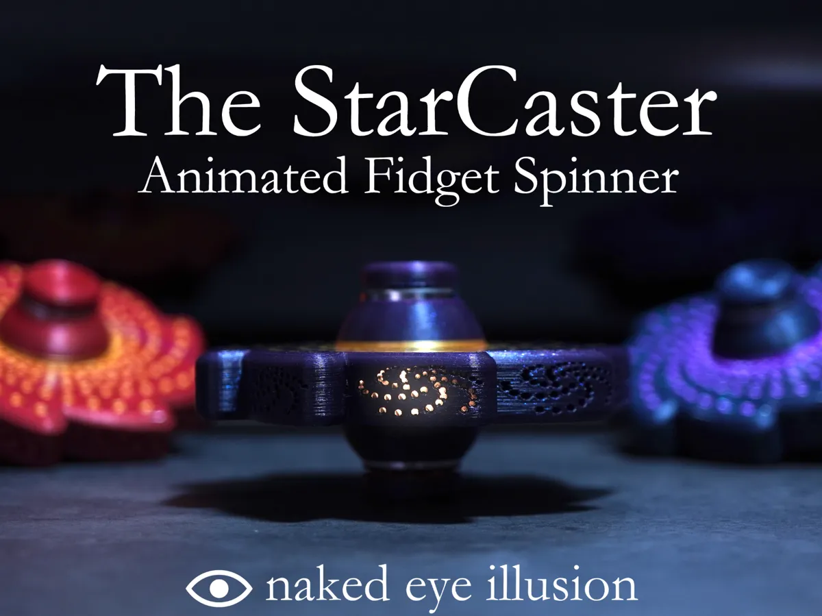 Fidget Spinner Illusion (animated) - Free 3D Print Model - MakerWorld