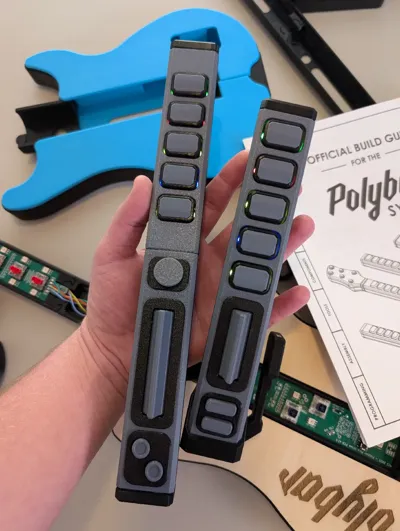 Polybar System - 3D Printed Guitar Controllers by roadsidebomb MakerWorld: Download Free 3D Models