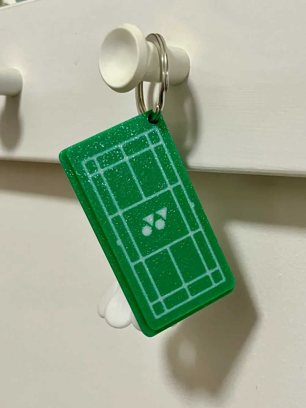 Badminton Court Keychain/Keyring (Dual-color printing requires AMS) by ...
