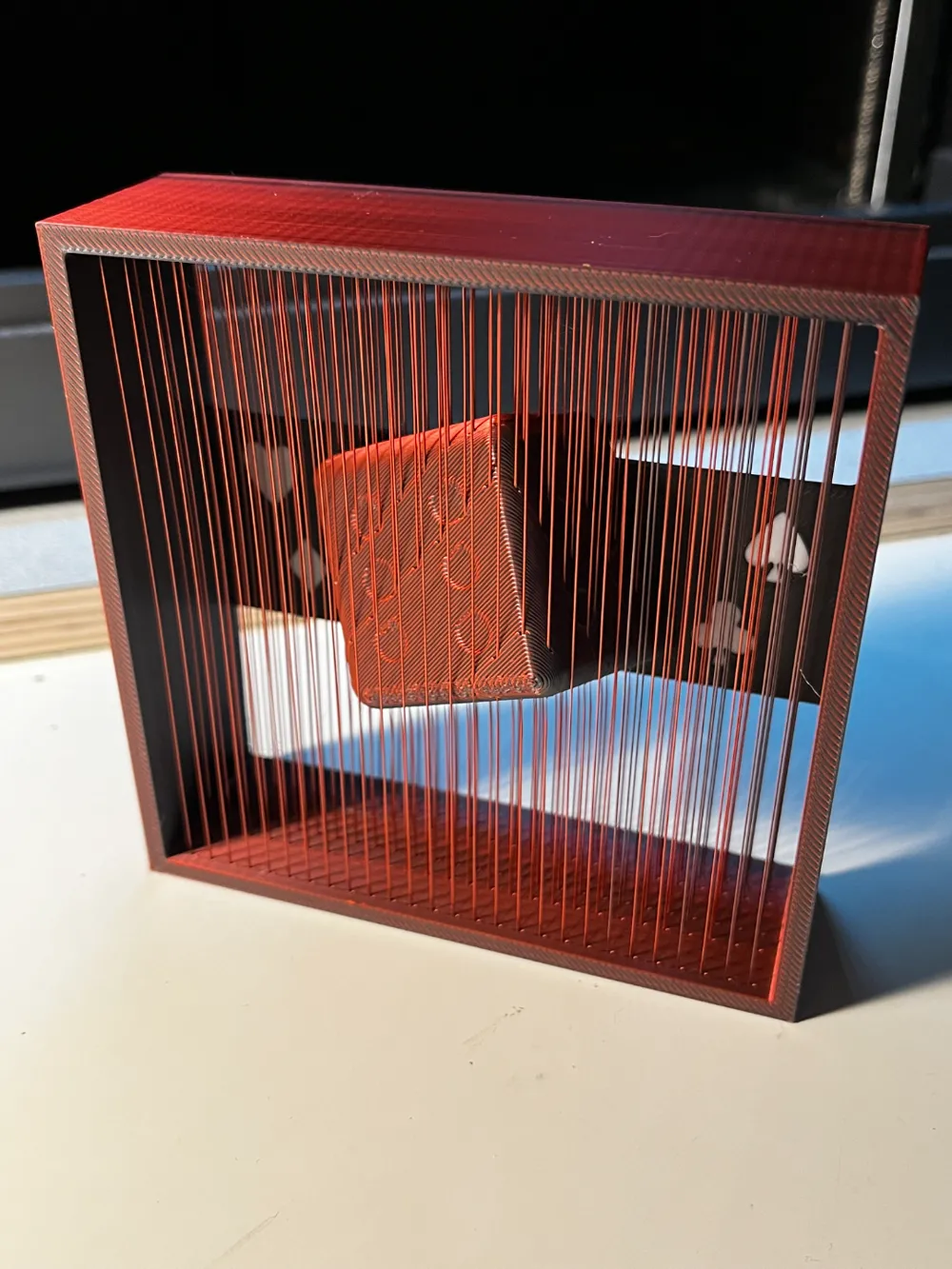 Suspended Dice String Art by dedan83 - MakerWorld