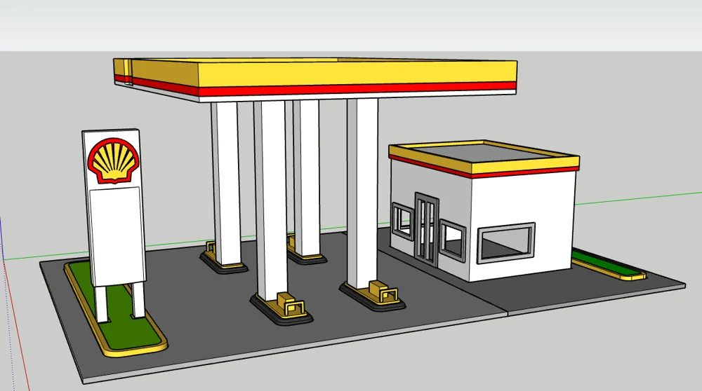 Gas Station by Burak MakerWorld: Download Free 3D Models