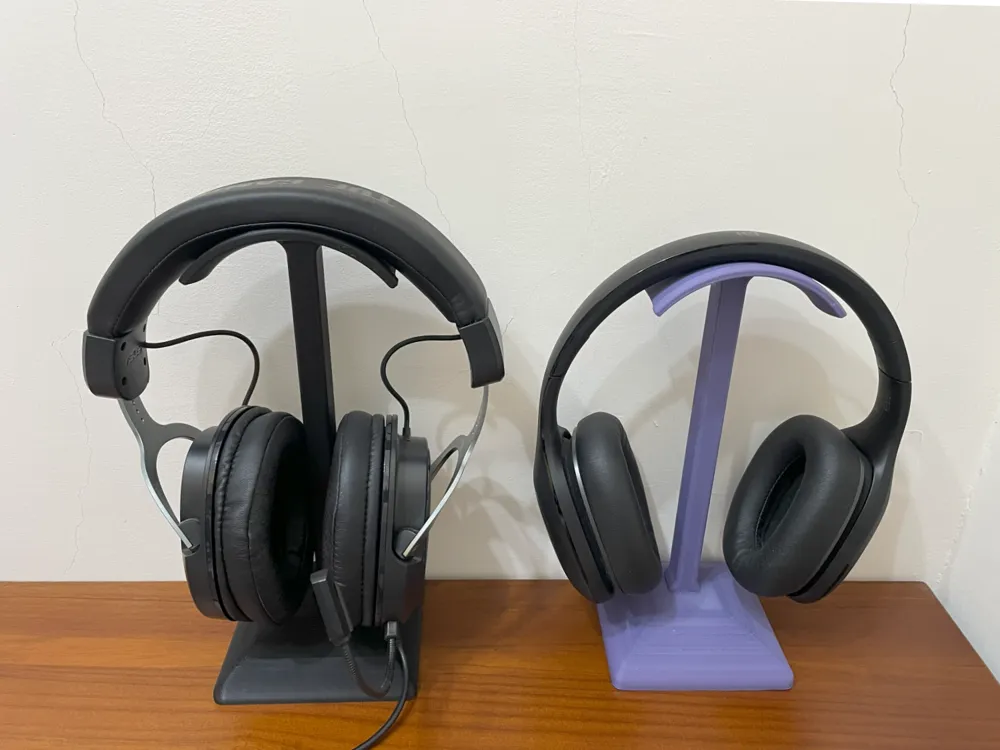 Simple Headphone Stand / Headphone Holder - Free 3D Print Model ...