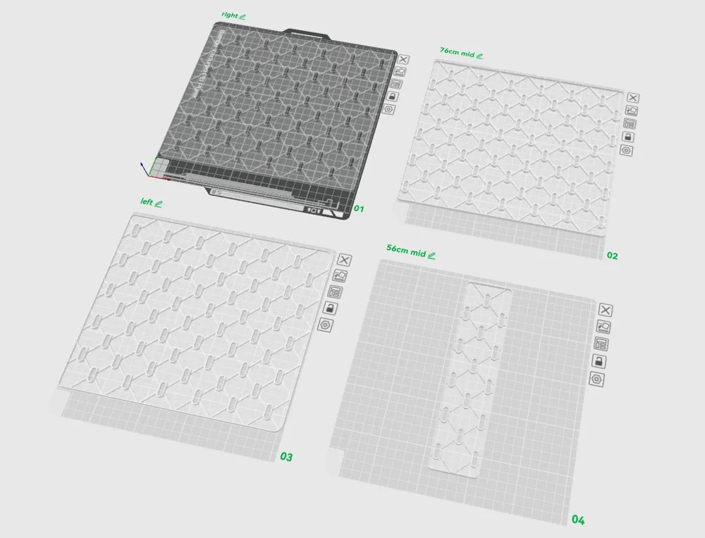 Skadis 76cm/56cm Add-on Panel Set (25.3*22cm 3pcs) - Free 3D Print ...
