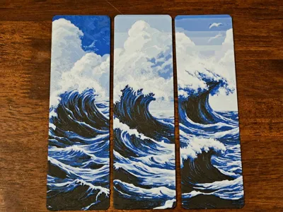 Waves - Bookmark Set by Yandalf - MakerWorld
