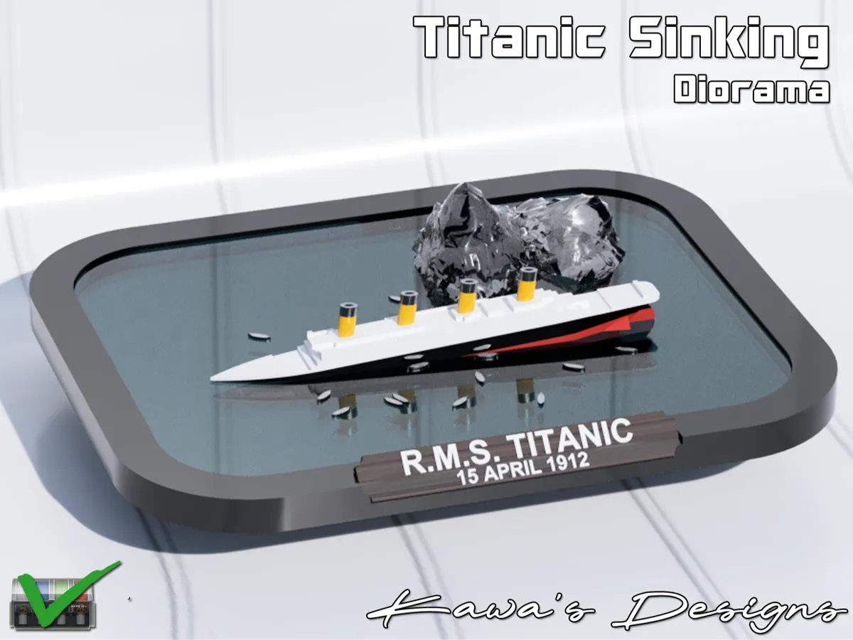 Titanic Sinking Diorama - Free 3D Print Model - MakerWorld