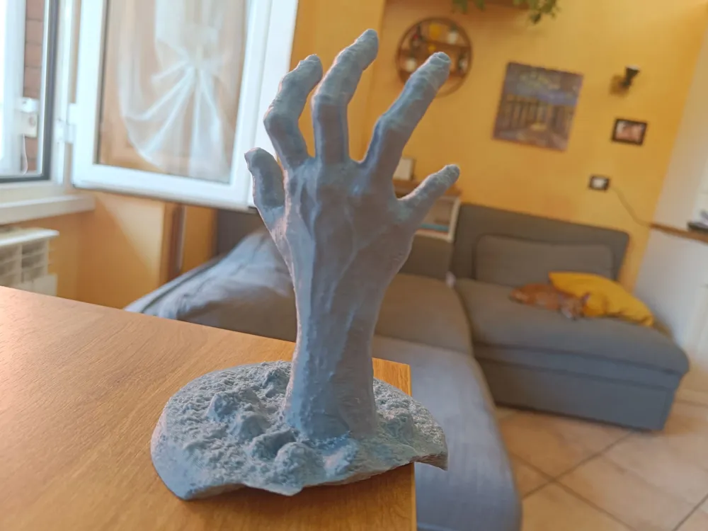 Zombie Hand Diorama - Free 3D Print Model - MakerWorld