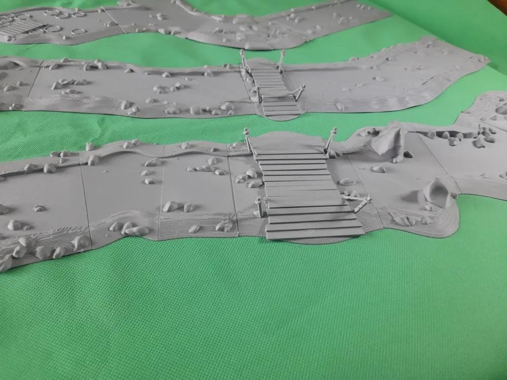 Modular River for Wargaming, Rocky Piece by The Terrain Atelier ...