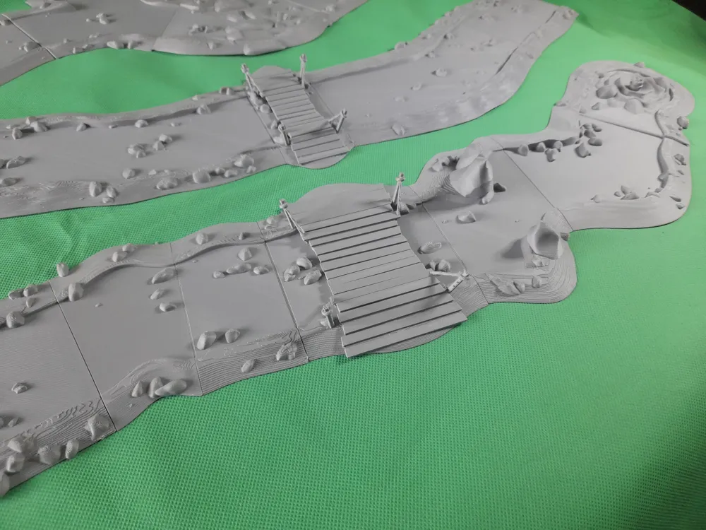 Modular River for Wargaming, Rocky Piece by The Terrain Atelier ...