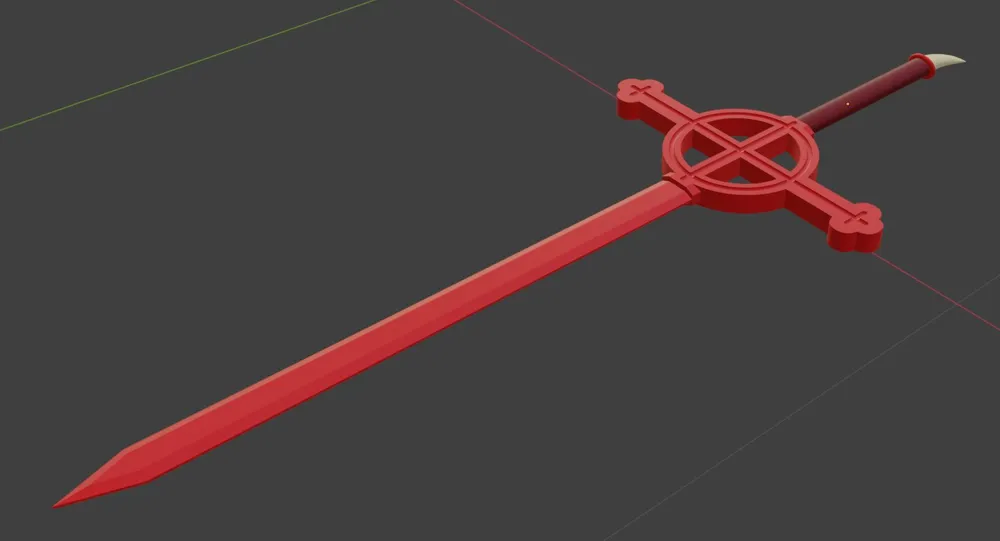 Finns Demon Blood Sword by Arrow MakerWorld: Download Free 3D Models