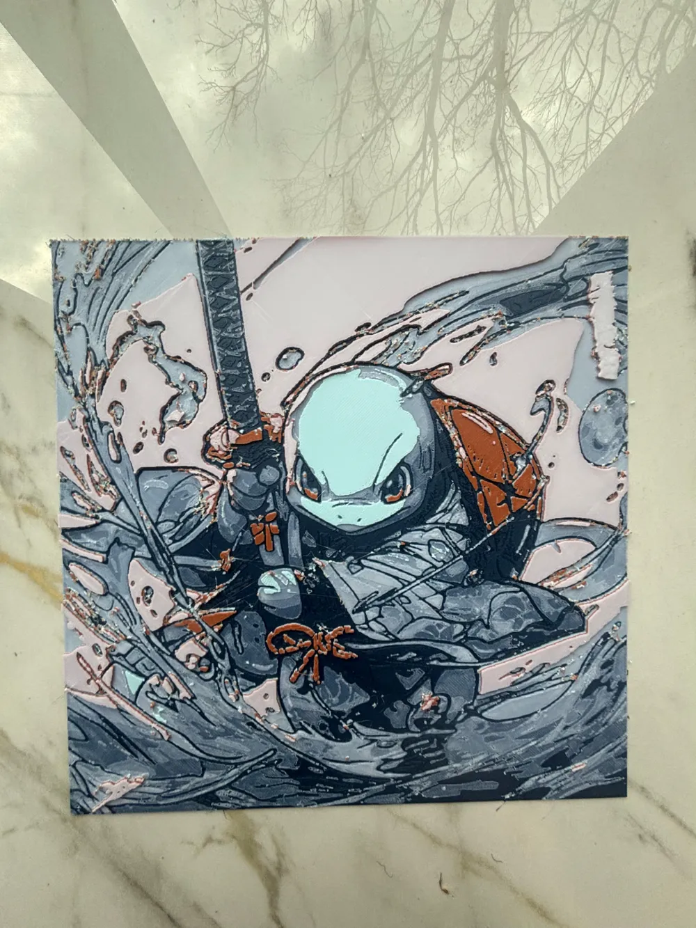 Cute Squirtle Samurai by 90's guyMakerWorld: Download Free 3D Models