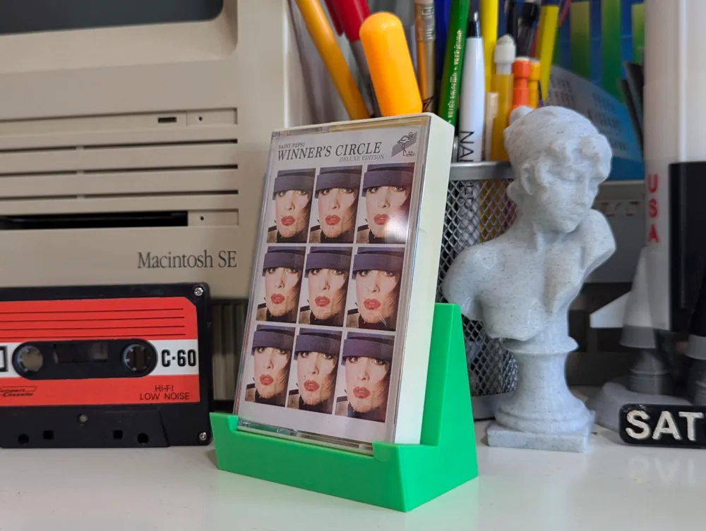 Cassette Tape Case Display Stand - Free 3D Print Model - MakerWorld