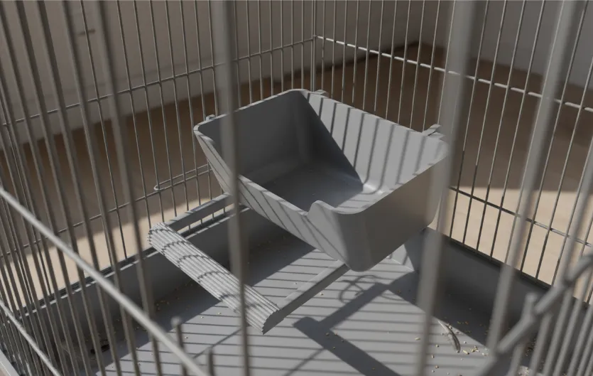 Bird Cage Feeder v2 - Free 3D Print Model - MakerWorld