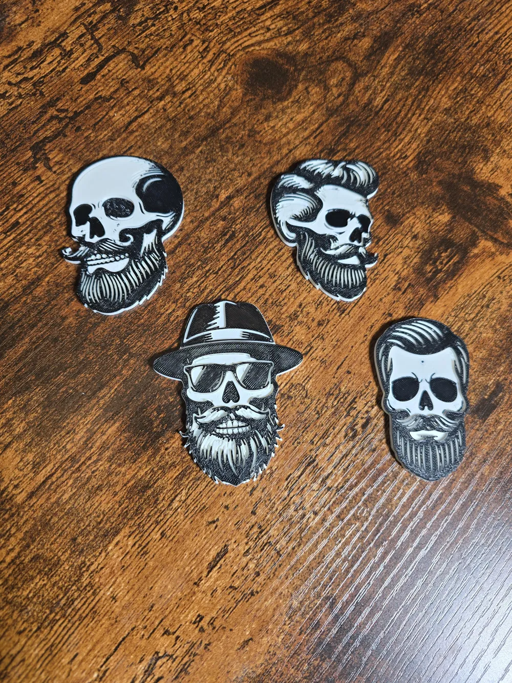 4 Dead Bearded Men Magnets by Kh3ll MakerWorld: Download Free 3D Models