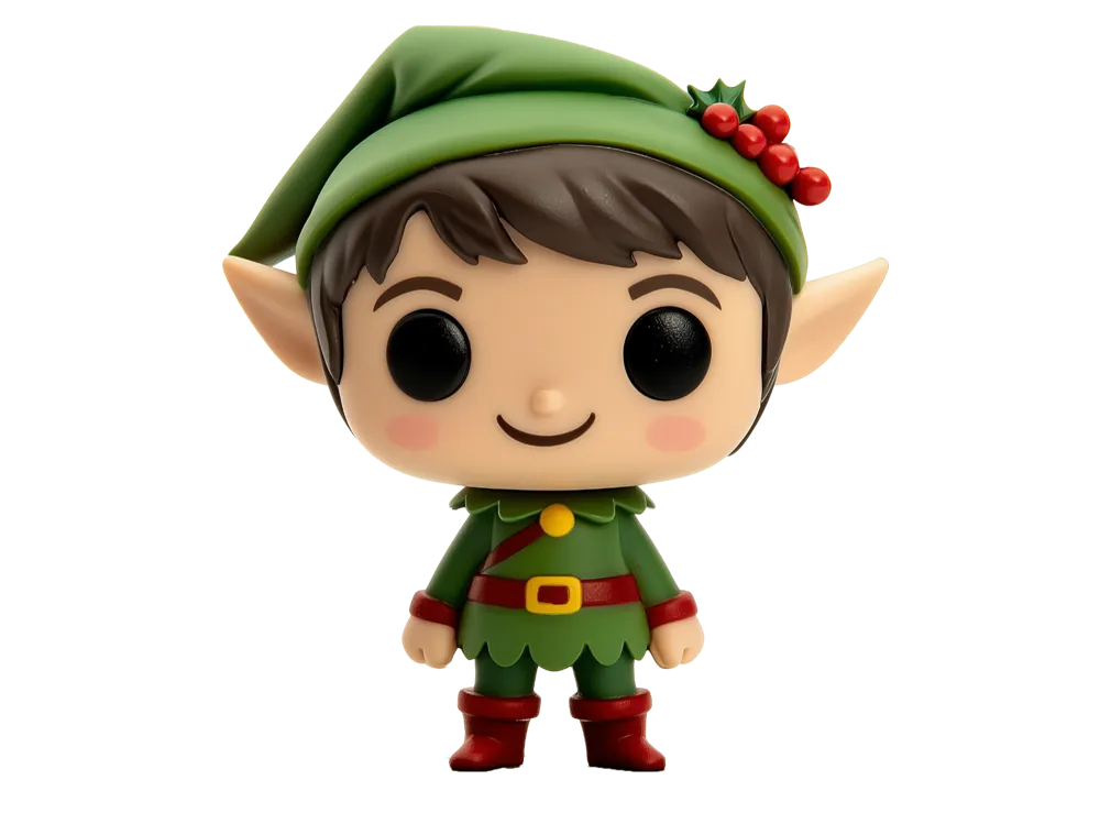Christmas elf - Funko Pop style by YeOldeDragon - MakerWorld