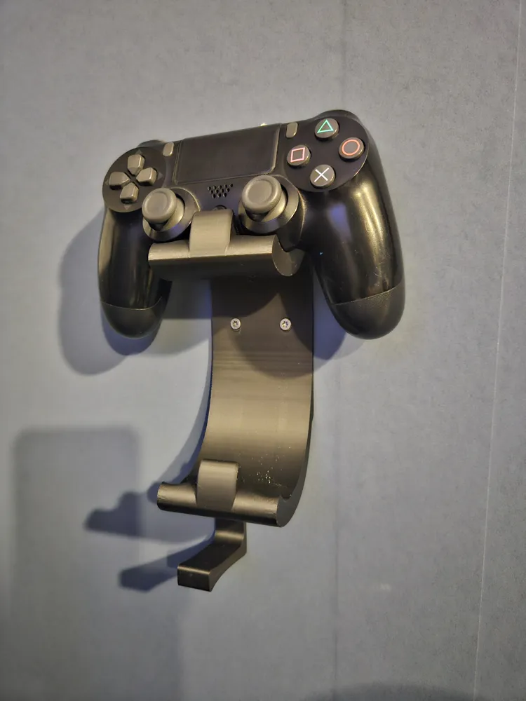 Wall-Mounted DualShock Holder – with Bonus Hook by oxelnMakerWorld ...