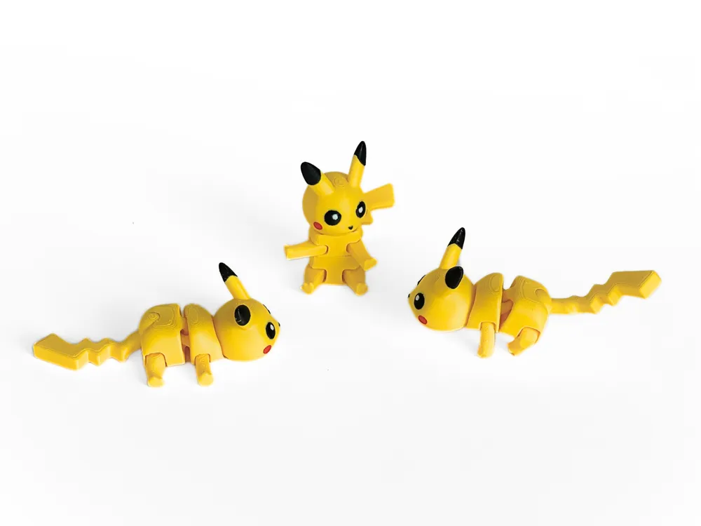 Pikachu - Fully Articulated - Free 3D Print Model - MakerWorld