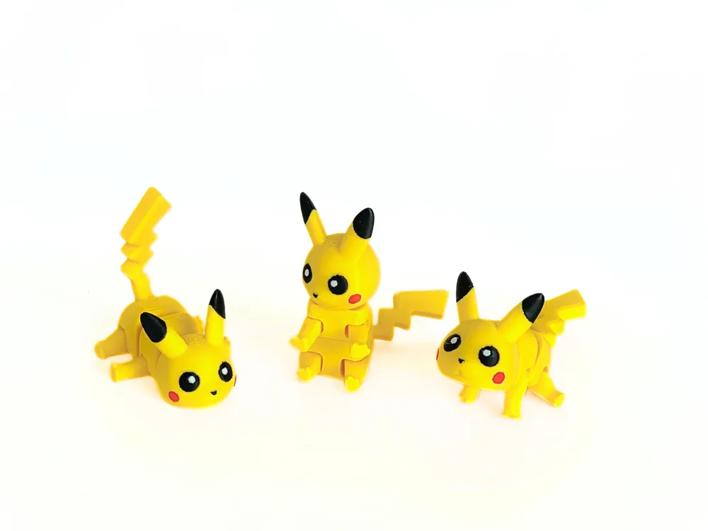 Pikachu - Fully Articulated - Free 3D Print Model - MakerWorld