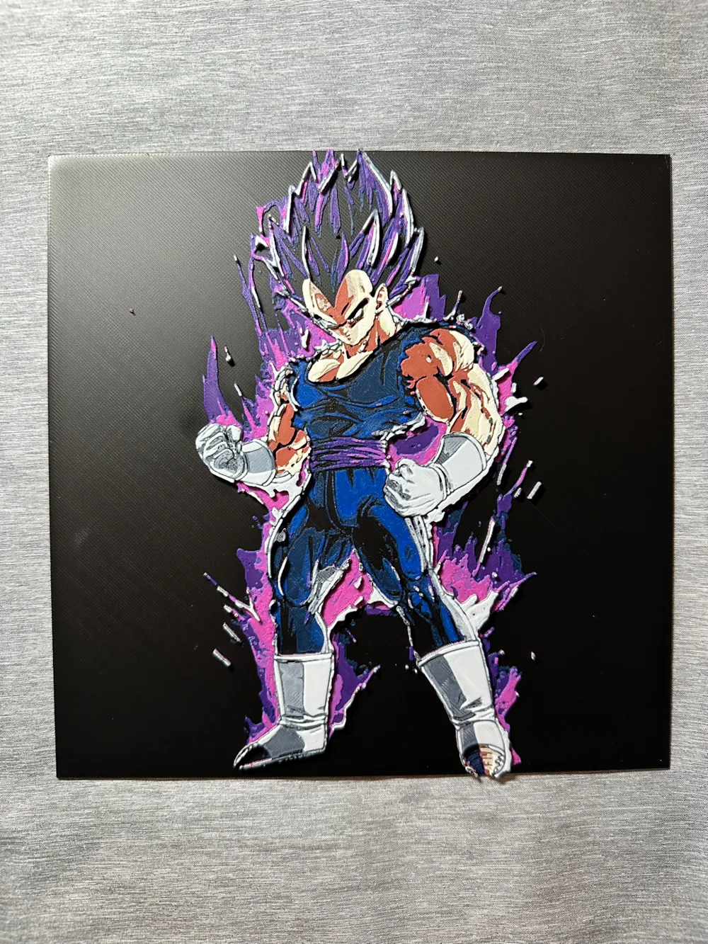 Ultra Ego Vegeta Hueforge by Hey Ben - MakerWorld