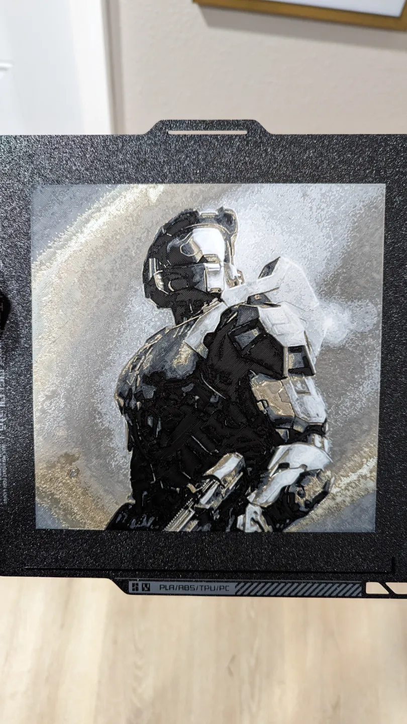 Halo Master Chief HueForge by Eminent3D - MakerWorld