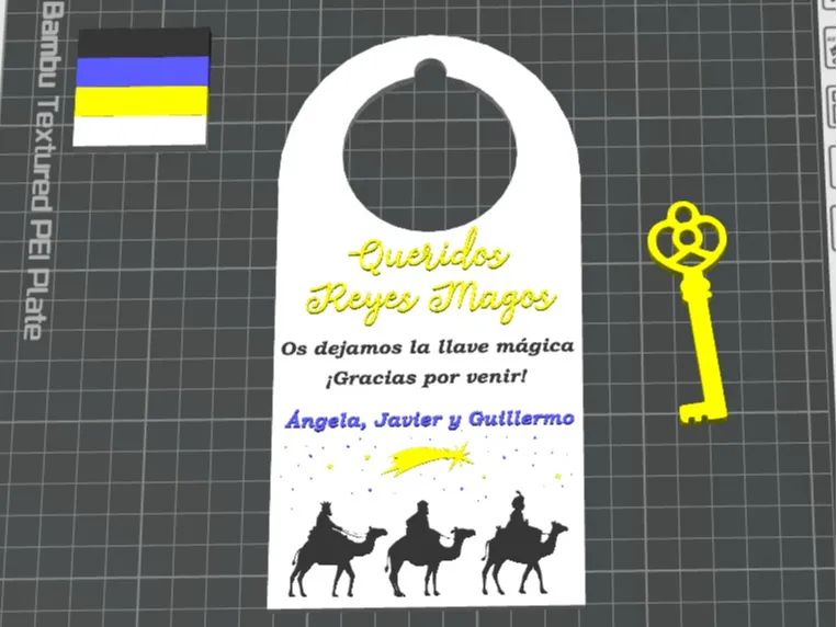 Magic Key for the Three Kings' Door - Free 3D Print Model - MakerWorld