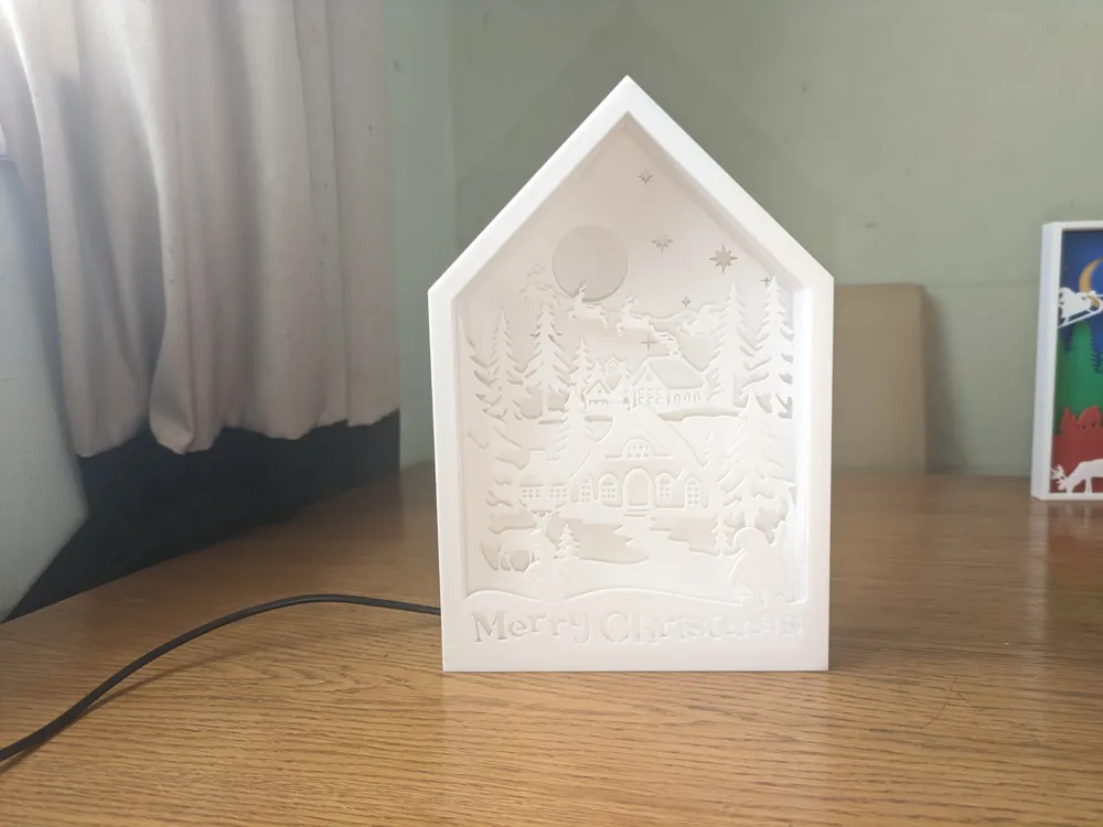 christmas LED shadow box by cruse2382 - MakerWorld