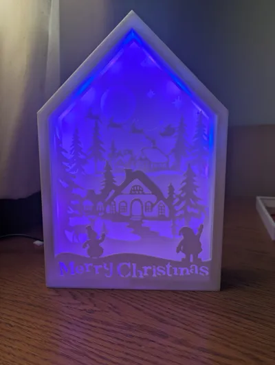 christmas LED shadow box by cruse2382 - MakerWorld