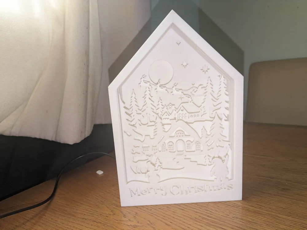 christmas LED shadow box by cruse2382 - MakerWorld