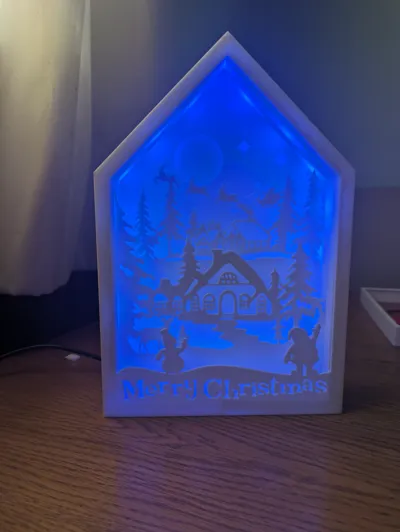 christmas LED shadow box by cruse2382 - MakerWorld