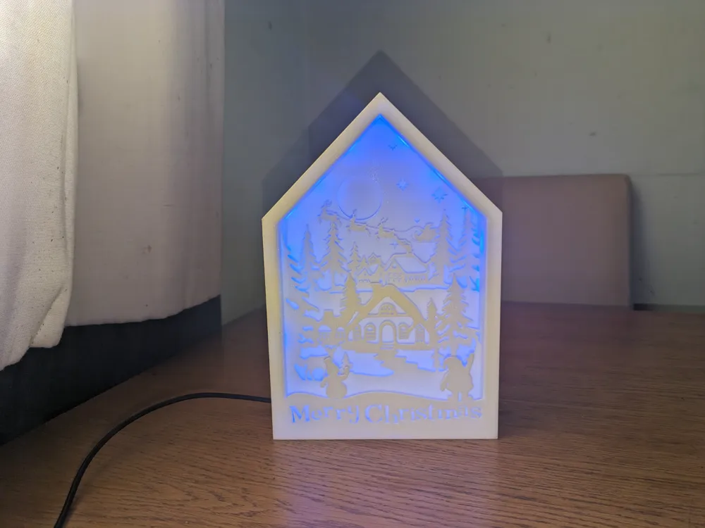 christmas LED shadow box by cruse2382 - MakerWorld