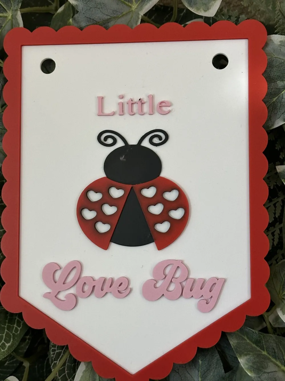 Little Love Bug Valentines Day Sign - Free 3D Print Model - MakerWorld
