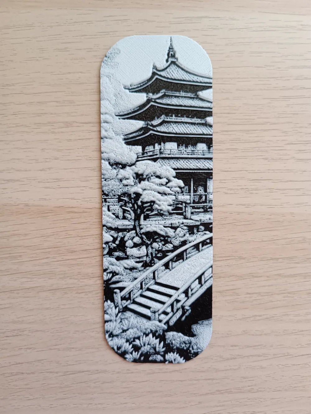 Bridge in the Temple Bookmark by Atrus Design - MakerWorld