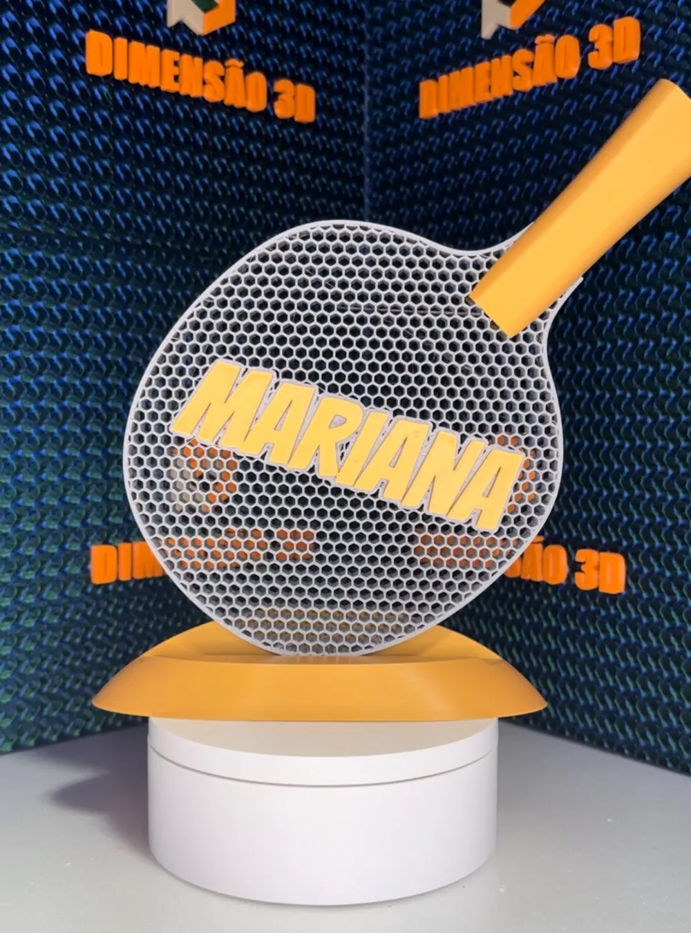 Ping Pong trophy - Editable Name by DIMENSÃO 3D - MakerWorld