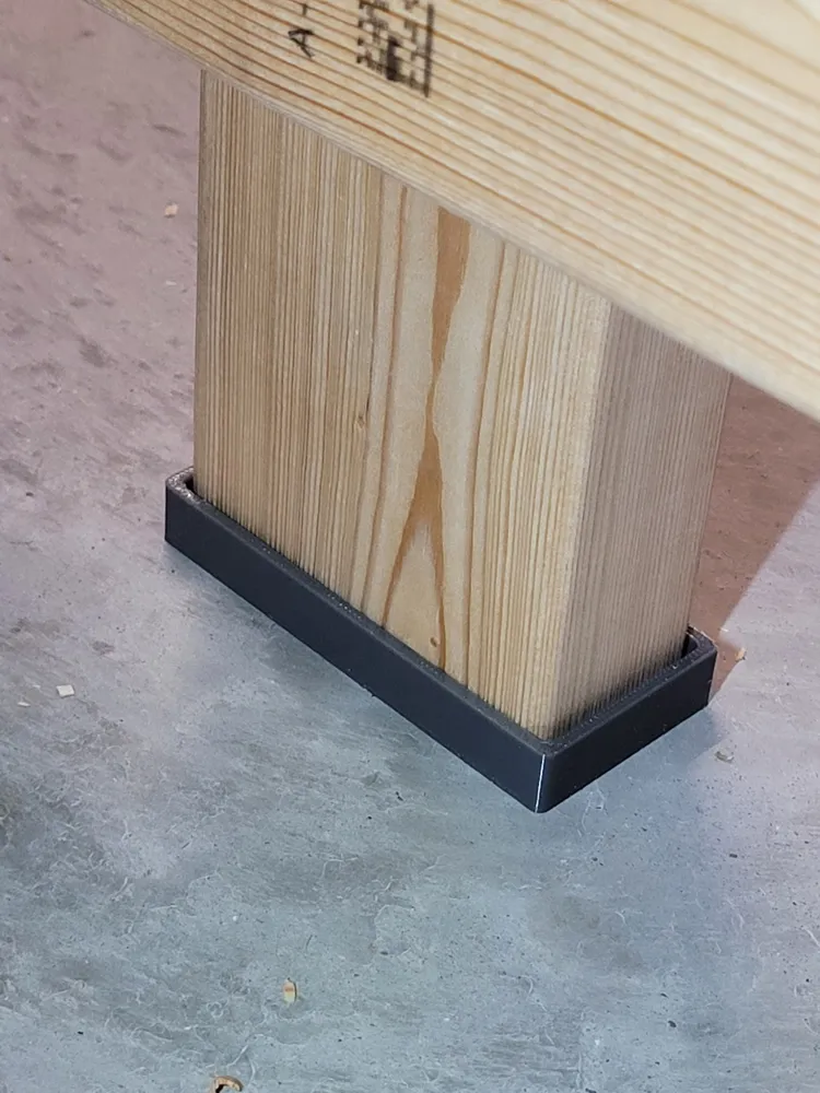 2x4 Work Bench or Shelf Leg Protectors - Free 3D Print Model - MakerWorld