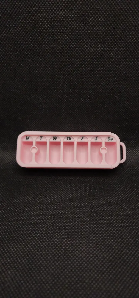 Minimalist Weekly Pill Box - Free 3D Print Model - MakerWorld