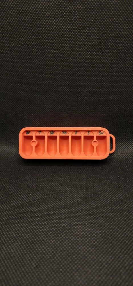 Minimalist Weekly Pill Box - Free 3D Print Model - MakerWorld