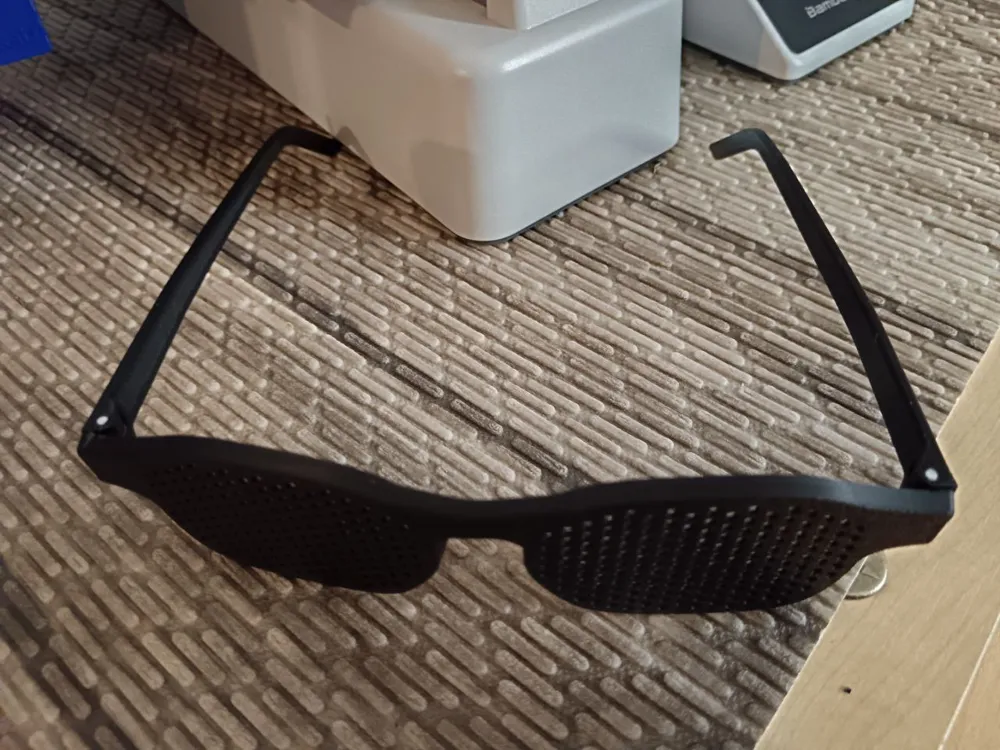 Pinhole glasses - Free 3D Print Model - MakerWorld