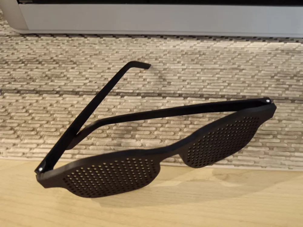 Pinhole glasses - Free 3D Print Model - MakerWorld