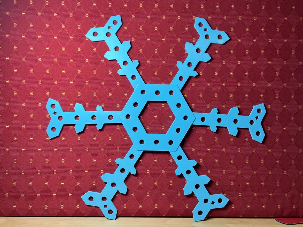 Pixel Snowflake - 48 Node by TheKrampers - MakerWorld