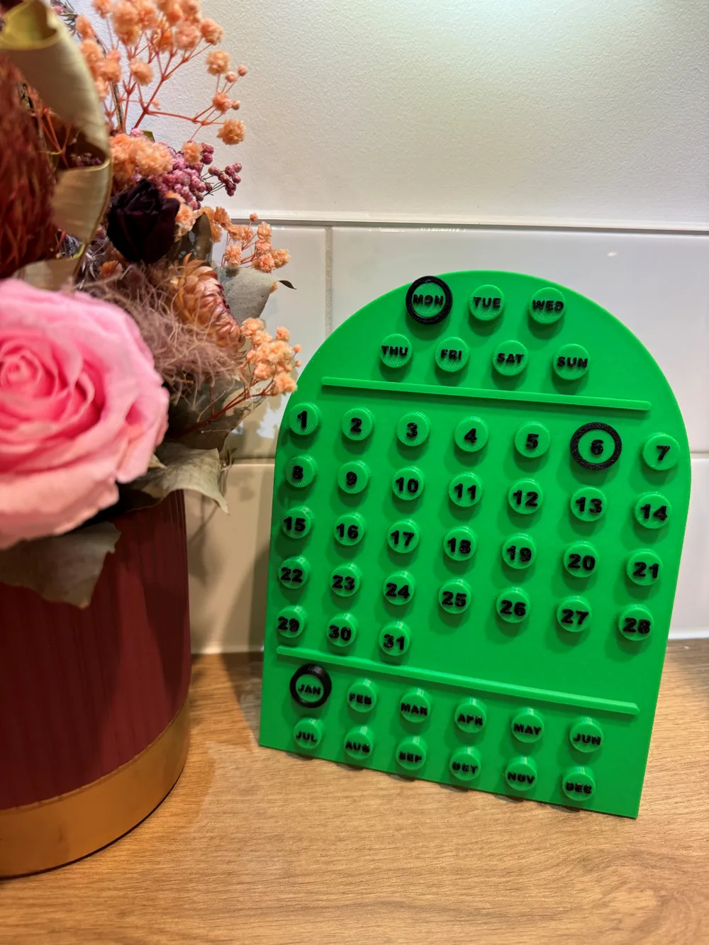 Minimalist Infinity Calendar by Keenz Kustomz - MakerWorld